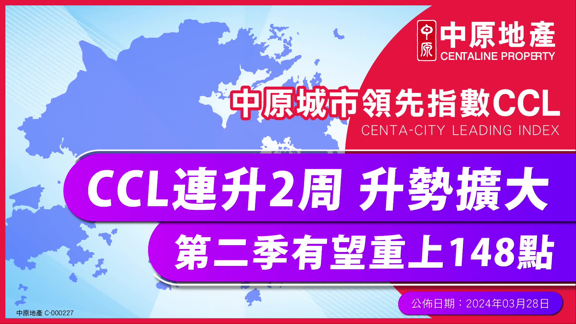 CCL連升2周 升勢擴大 第二季有望重上148點
